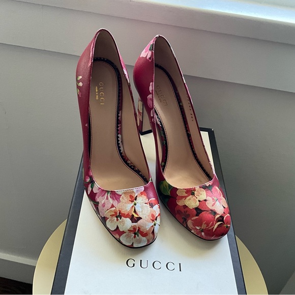 Gucci | Shoes | Authentic Gucci Bloom Floral Heels | Poshmark
